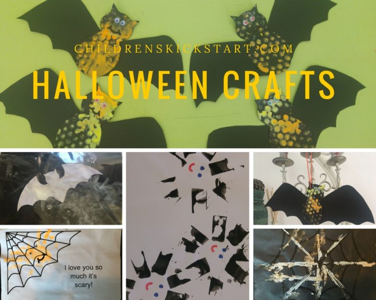 Bats and Spiders Halloween crafts - Children's KickstartChildren's ...